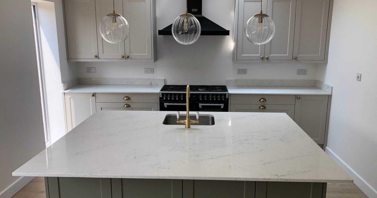 Quartz Kitchen Worktops, Upstand & Splashback - Marble 2 Marvel